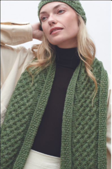 Aran Tree of Life Scarf | THE KERRY COTTAGE